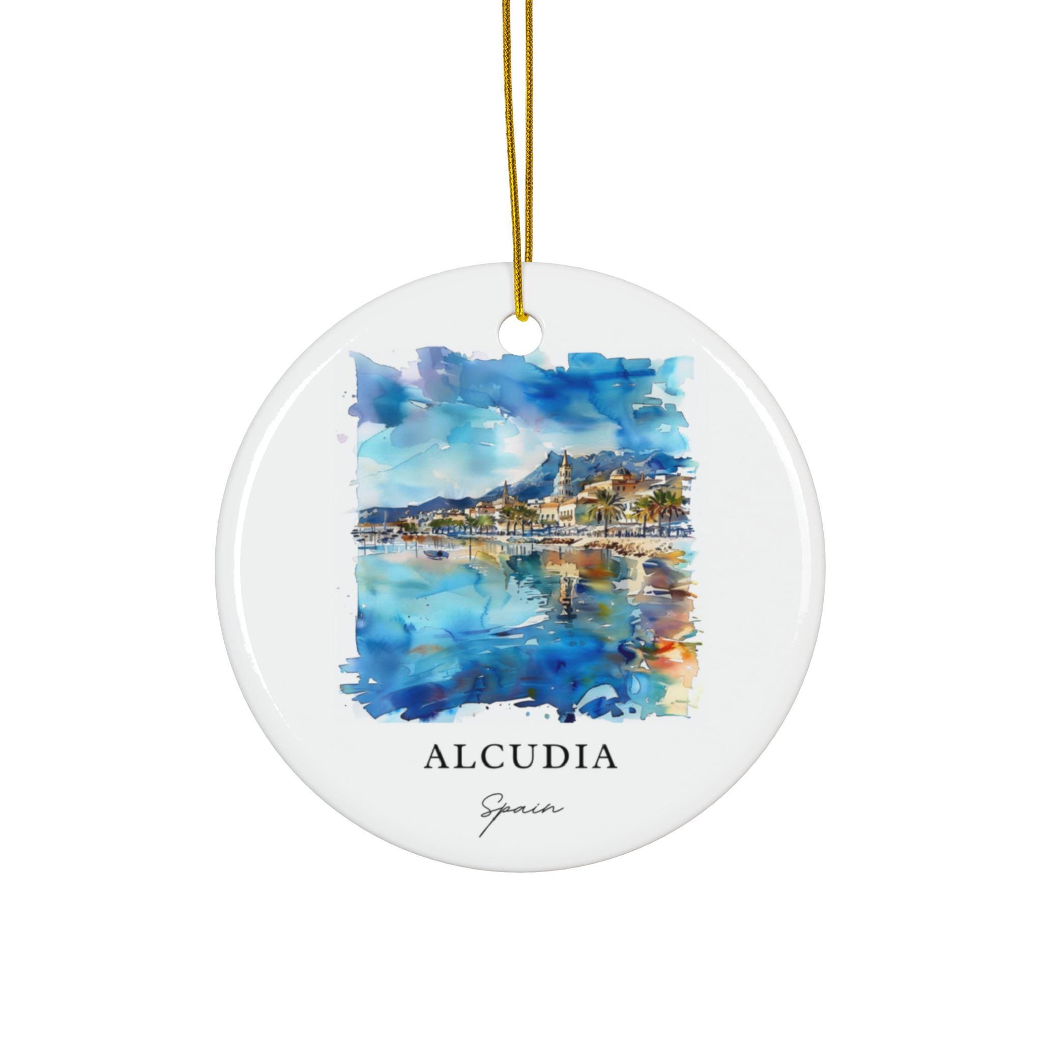 Alcudia Spain Ornament: Unique Alcudia Souvenir, Alcudia Xmas Decor, a ...