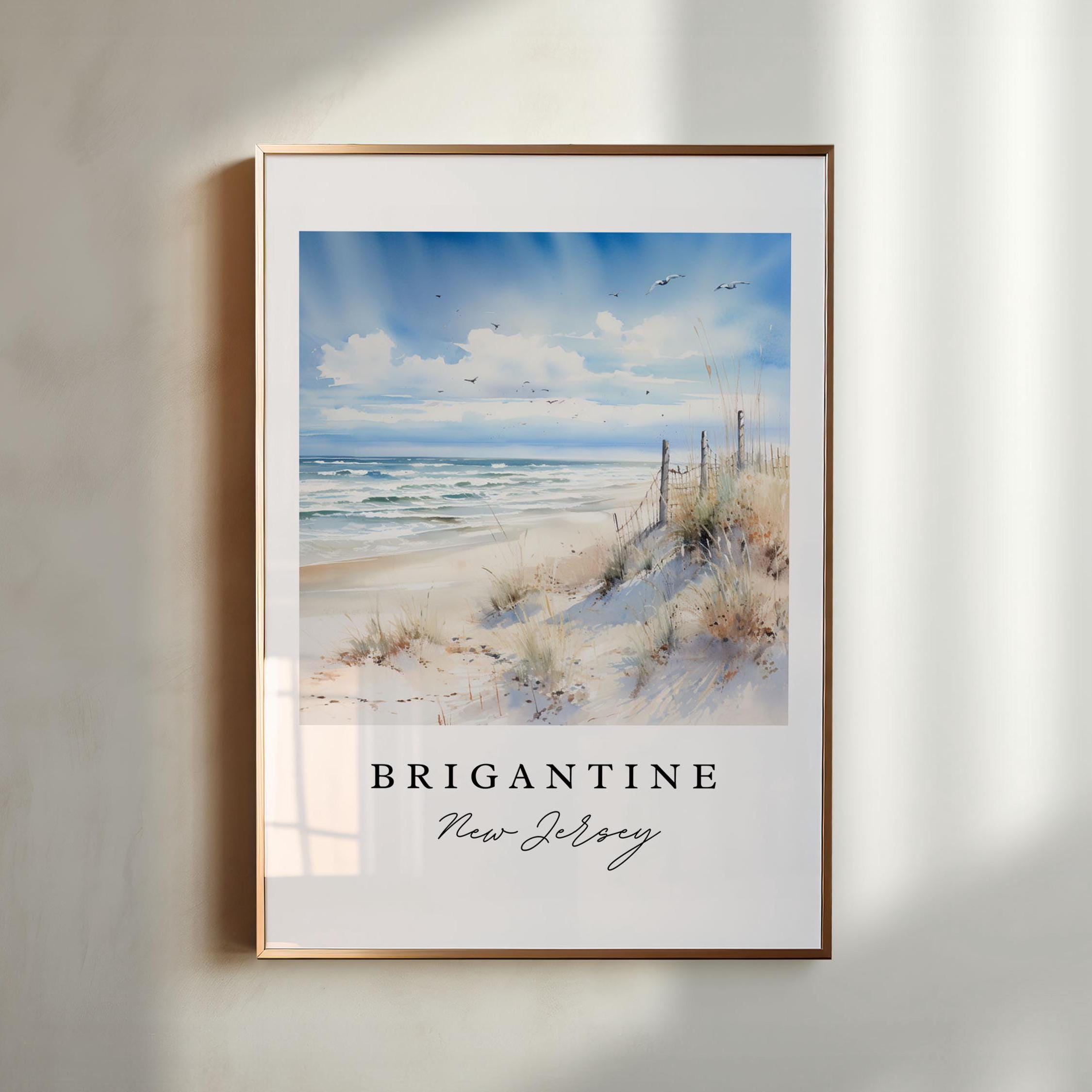 Brigantine Beach Wall Art - Jersey Shore Print – Premium Travel Art