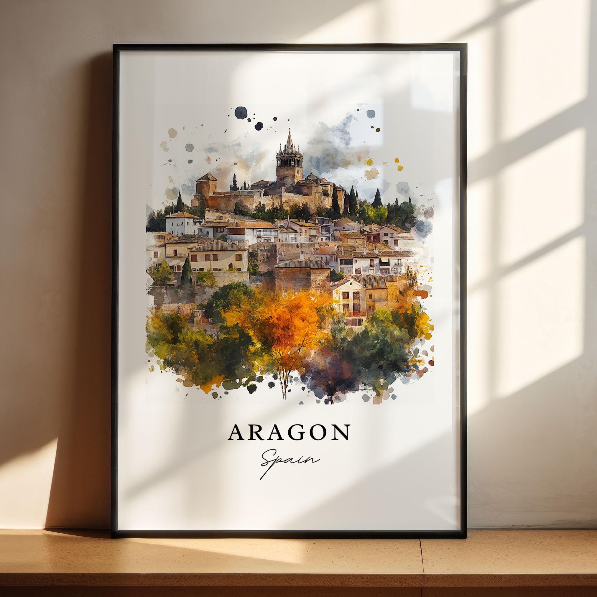 Aragon Wall Art - Spain Print, Framed or Unframed Options – Premium ...