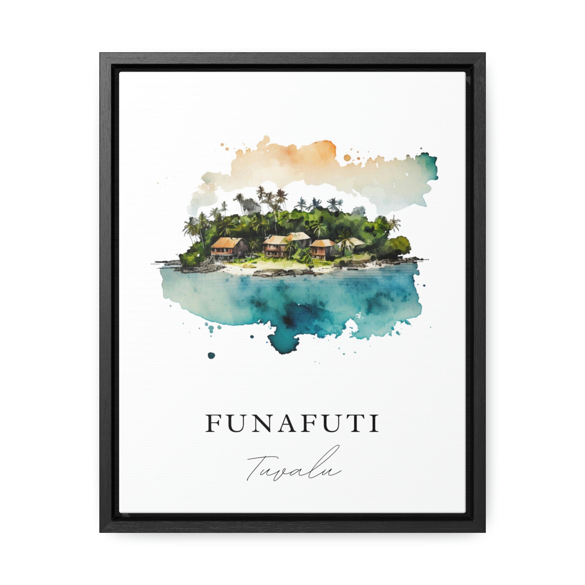 Funafuti Wall Art - Tuvalu Print, Framed or Unframed Options – Premium ...