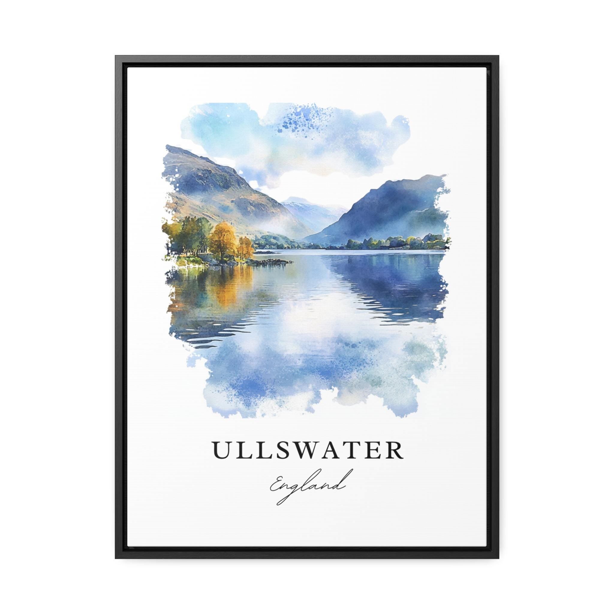 Ullswater England Wall Art, Ullswater Print, Cumbria Watercolor Art, U ...