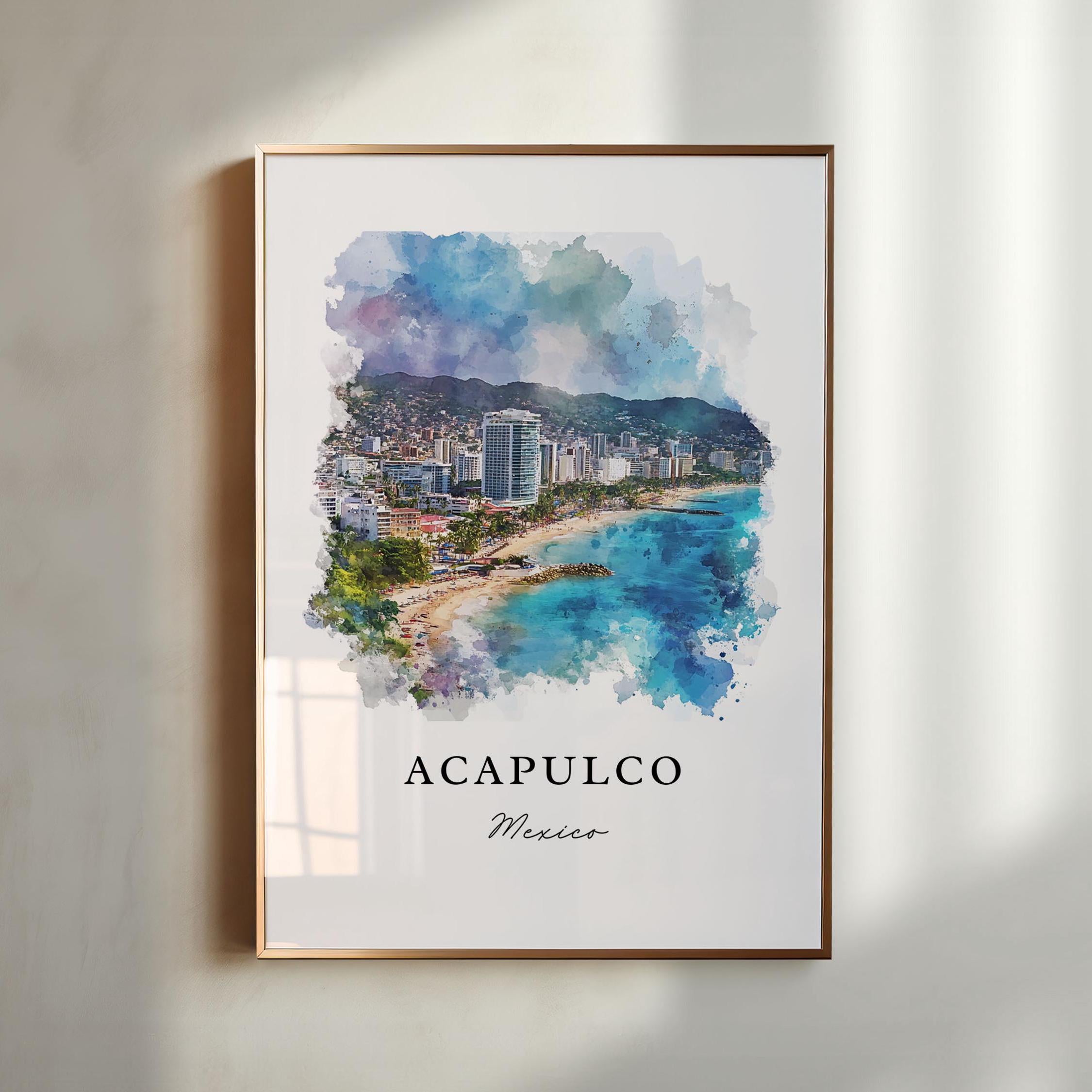Acapulco Wall Art - Mexico Print, Framed and Unframed Options – Premium ...