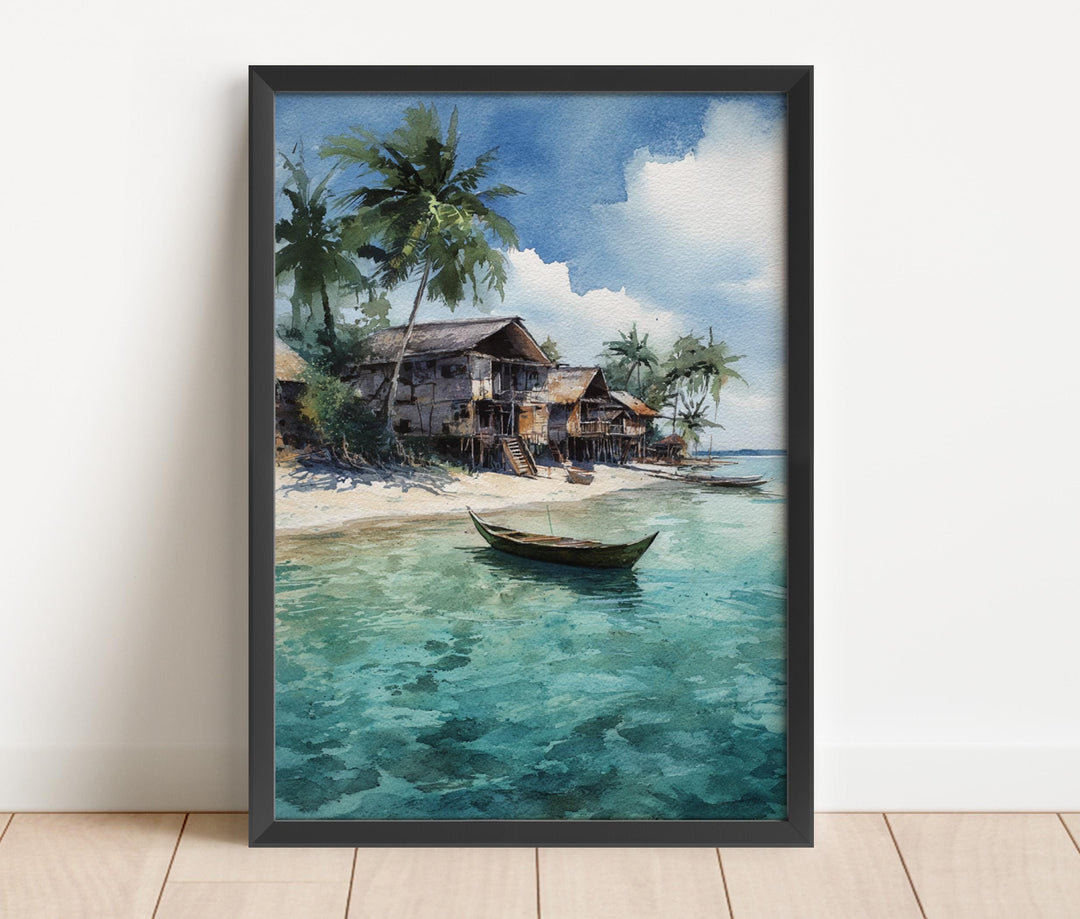 Siargao Island Watercolor Art Siargao Travel Print Siargao Philippines ...