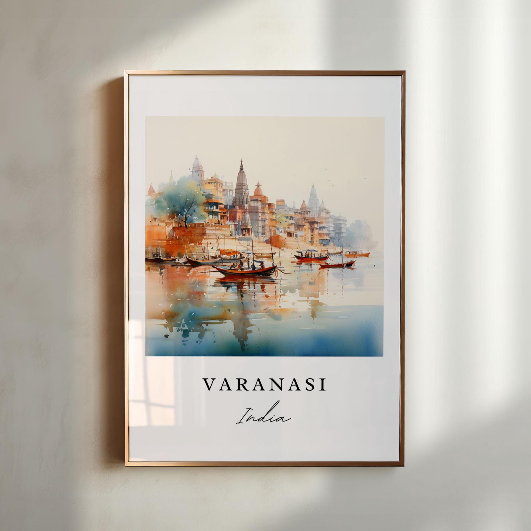 Varanasi India wall art - India, Varanasi poster, Varanasi Wedding gif ...